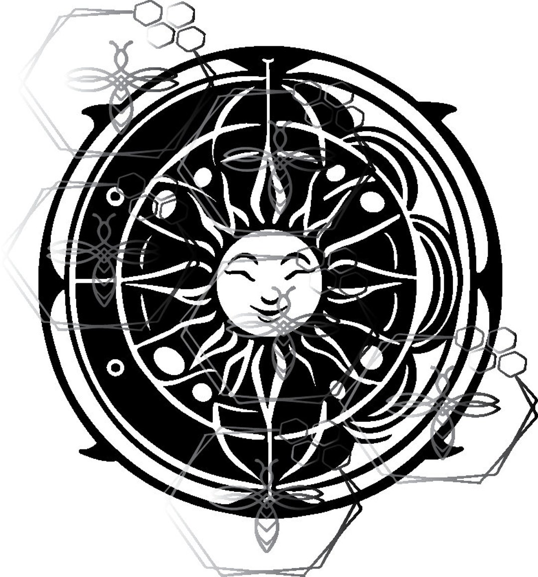 Sun and Moon , Celtic Deisgn, Mani and Sol, Svg, Cricut Cut File ...