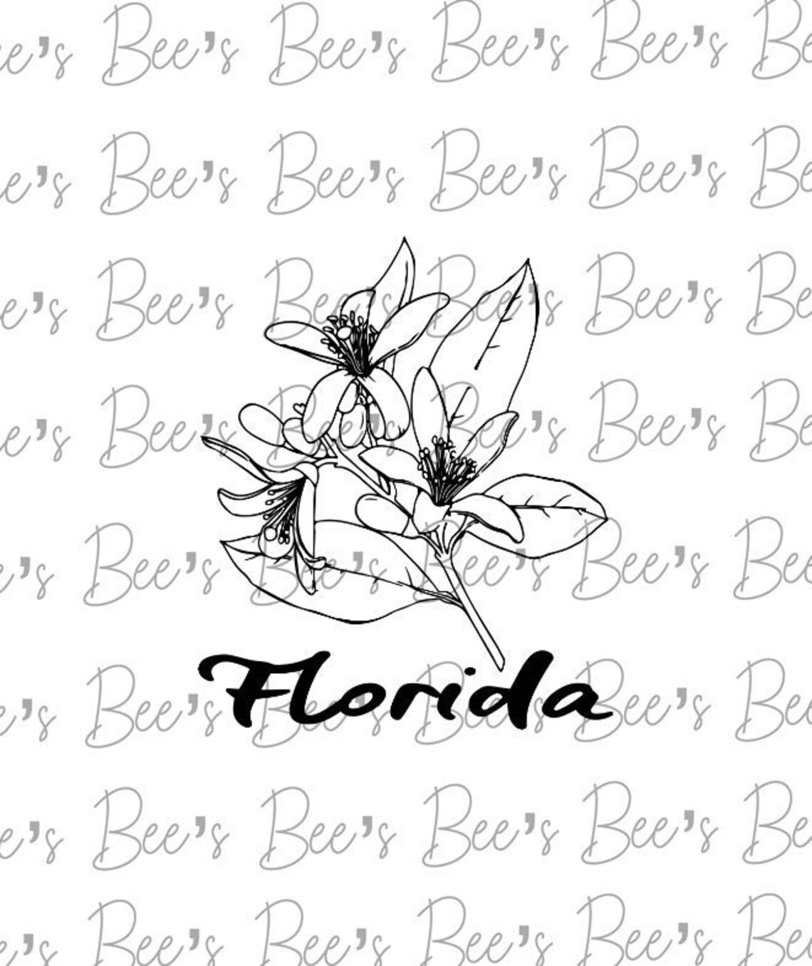 Florida State Flower Orange Blossom Digital Download PNG SVG ...