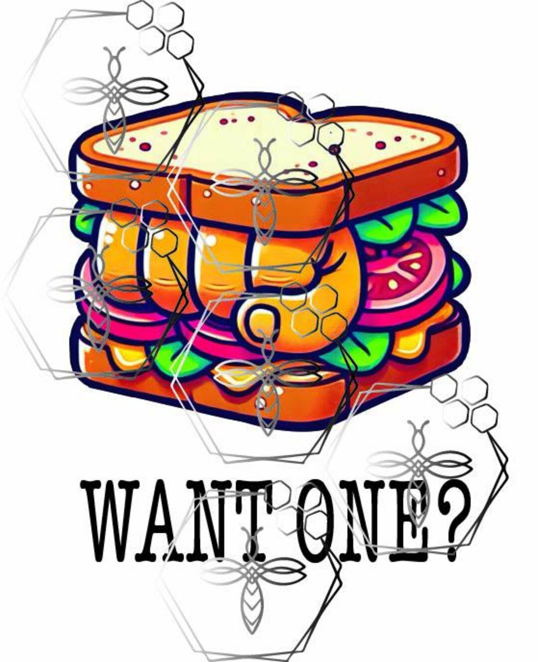 Knuckle Sandwich, Want One, Sublimation, Vivid Colors, Artwork, PNG PDF ...