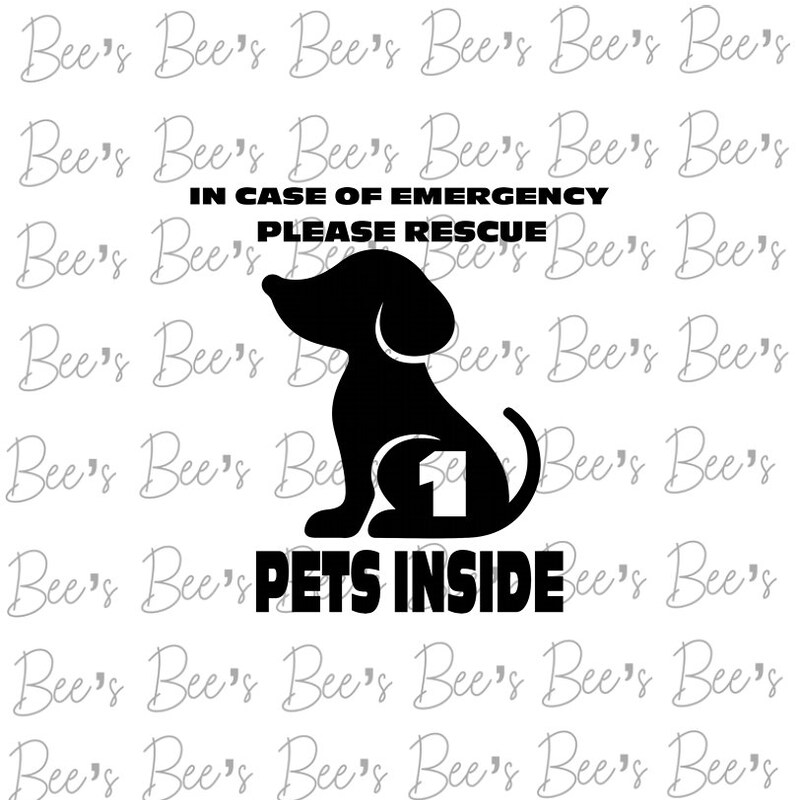 Pet Inside Sticker - Etsy