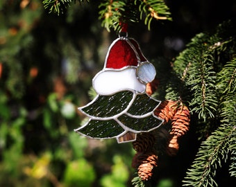 Santa Hat Stained Glass Pattern - Etsy