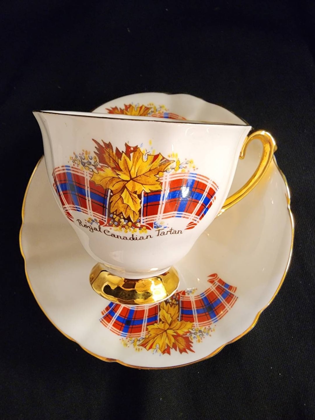 Windsor Royal Canadian Tartan Tea Cup Saucer - Etsy