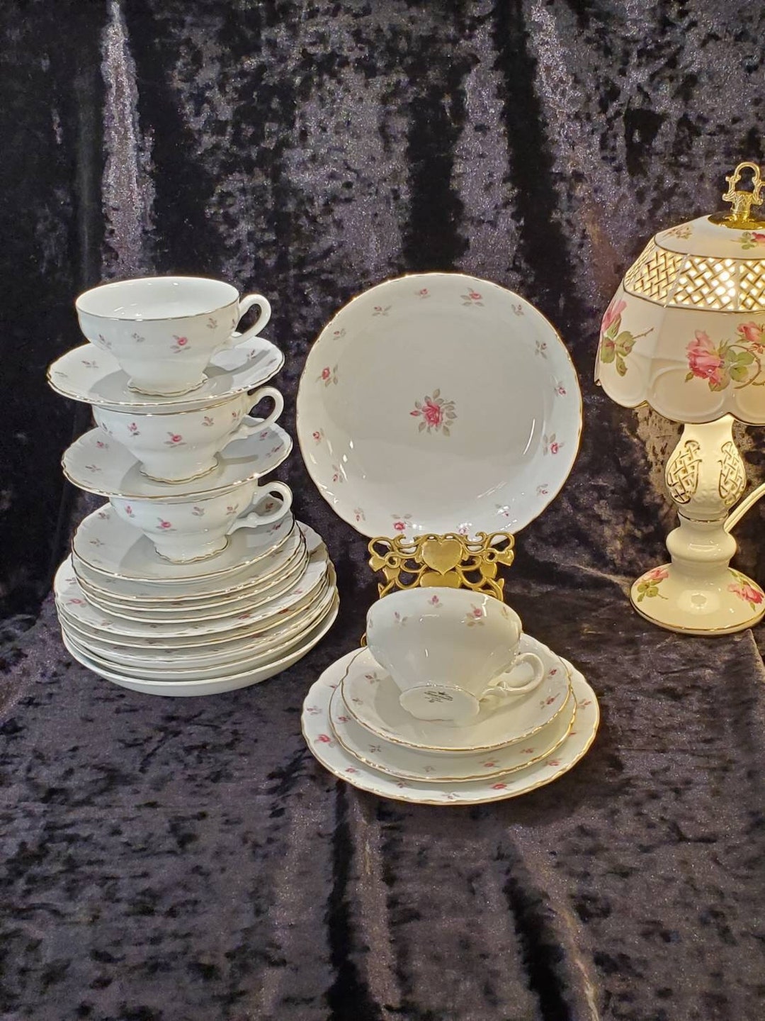 Royal Court Dubarry Various Florals Colors Set of 4 Tea Cups - Etsy