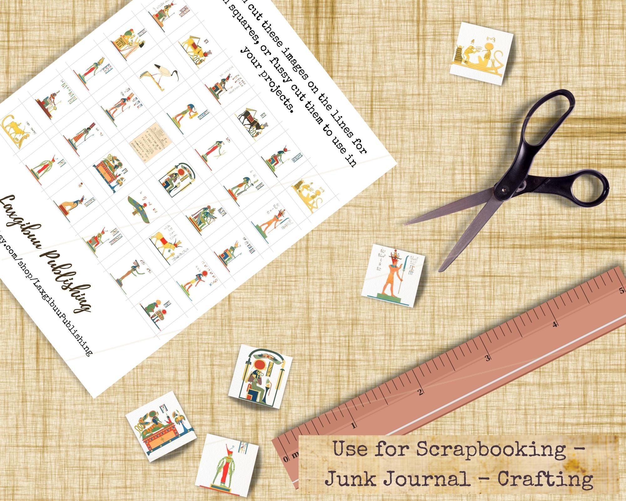 Ancient Egyptian Art & Hieroglyphs Clipart 30 PNG Files fussy Cut ...