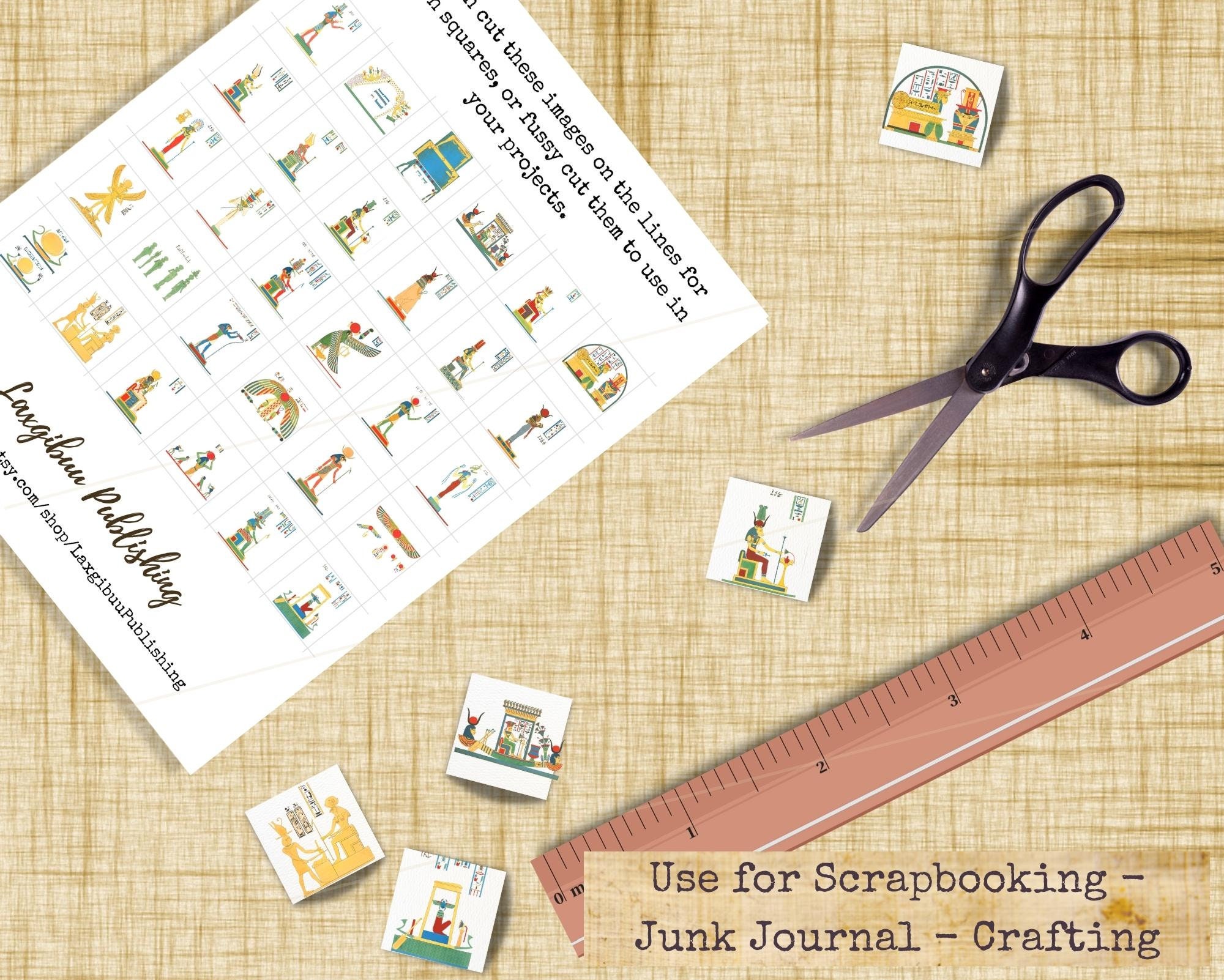 Egyptian Hieroglyphs & Art Printable Clipart 30 PNG Files fussy Cut ...