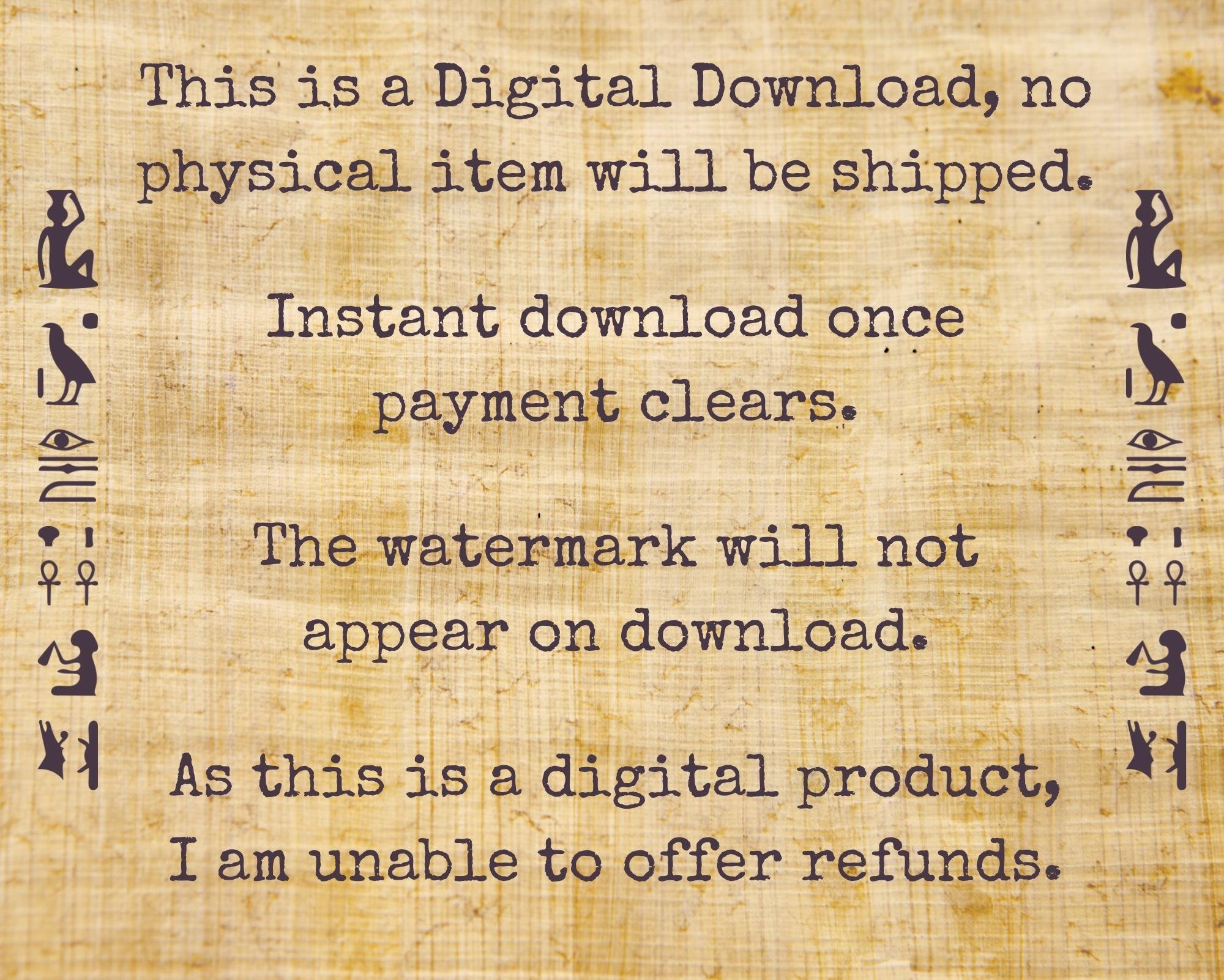 Ancient Egyptian Art & Hieroglyphs Clipart 30 PNG Files fussy Cut ...