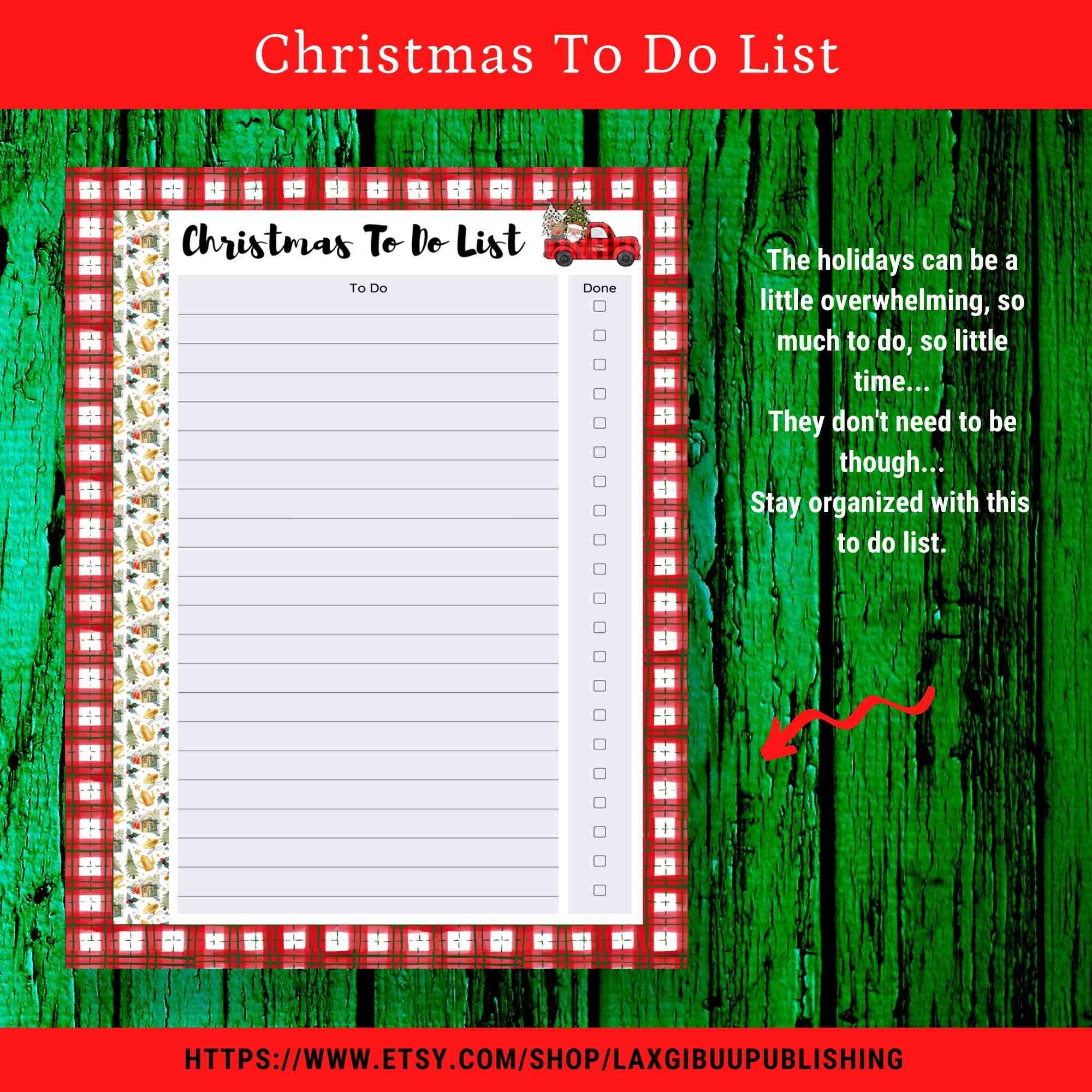 Ultimate Christmas List Bundle. This Bundle Includes: Christmas Card ...