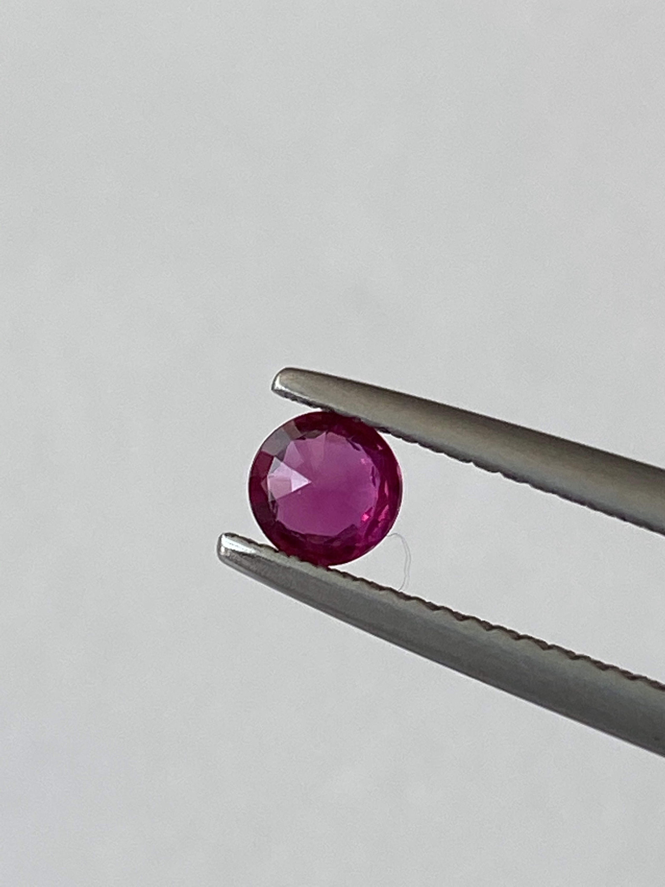 RUBY 5mm plus Natural Ruby Round Cut Top AAA Quality Loose | Etsy