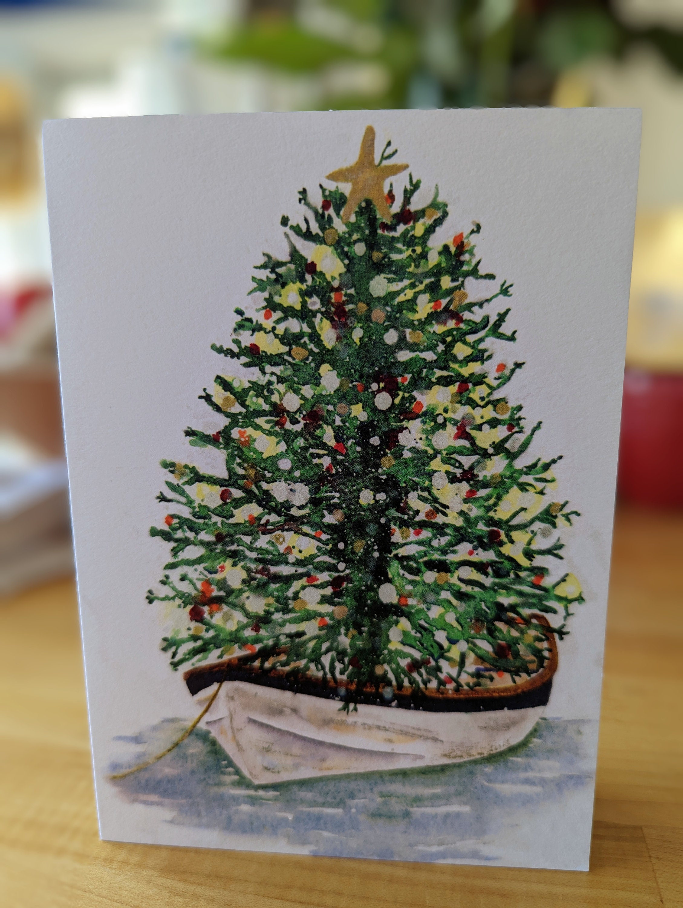 Stonington Lobster Trap Tree 5x7 CHRISTMAS & HOLIDAY Cards Stonington ...