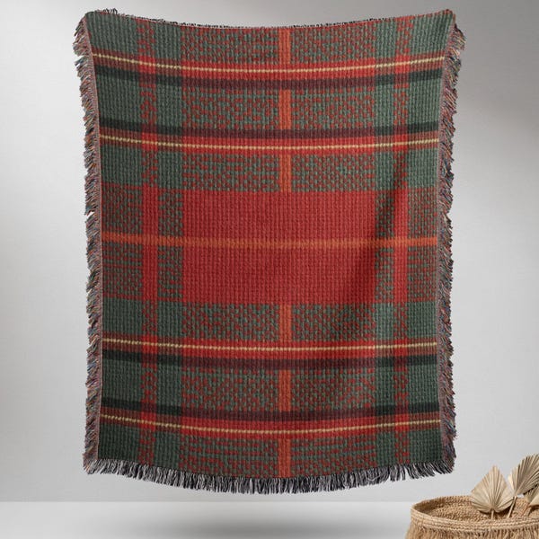 Red Plaid Blanket - Etsy