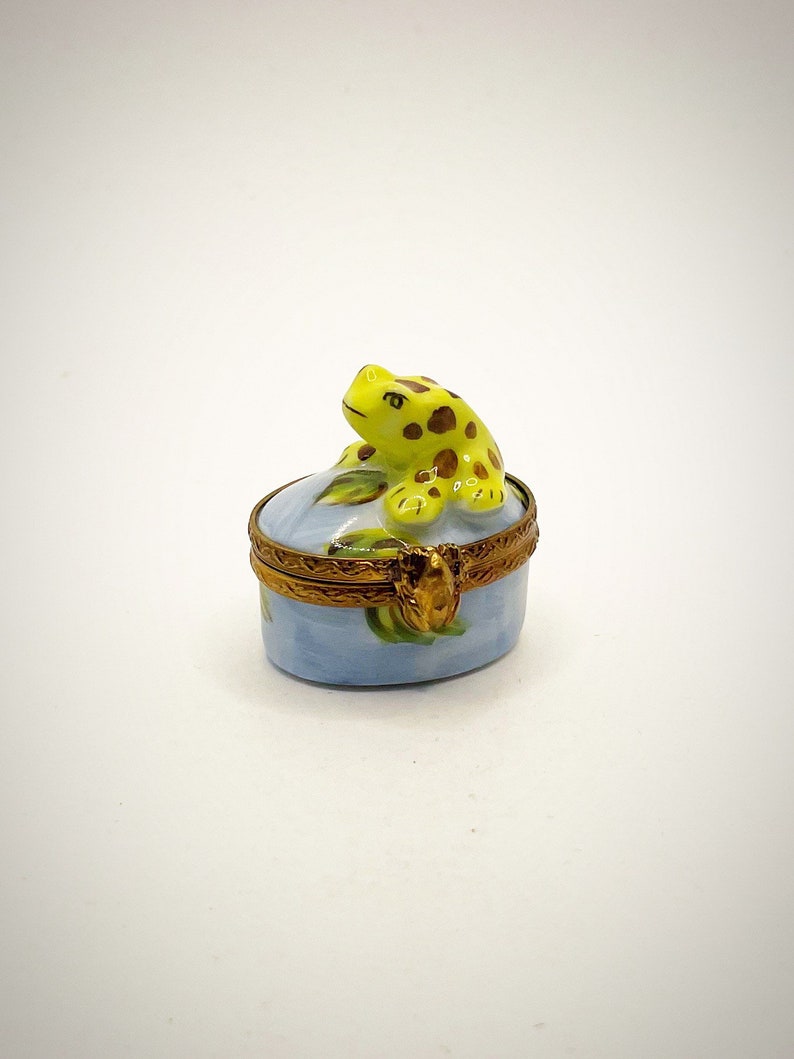 Tiny Adorable Frog LIMOGES Peint Main Trinket Box - Etsy