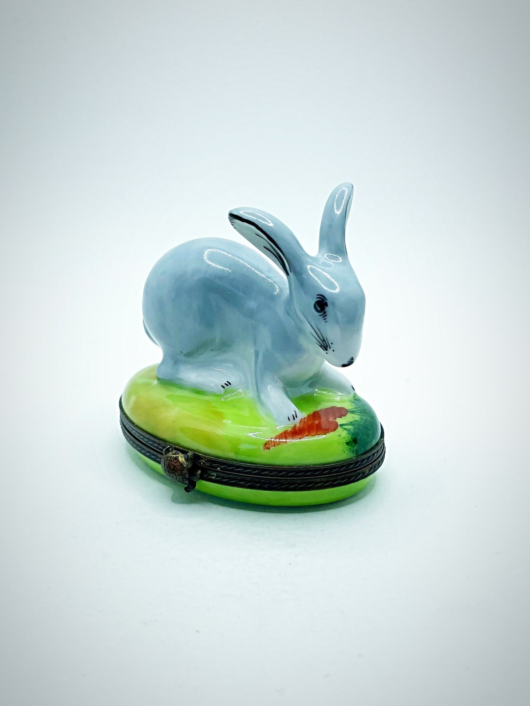 Bunny Rabbit LIMOGES France Hand Painted Trinket Box - Etsy