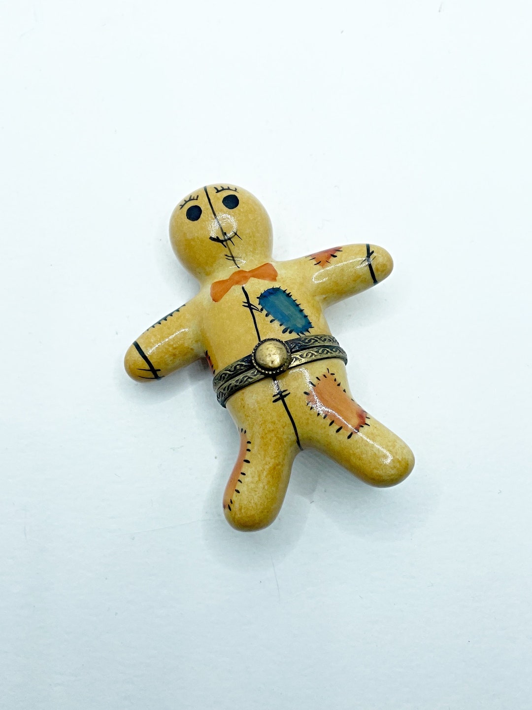 Gingerbread Man LIMOGES France Hand Painted Trinket Box - Etsy