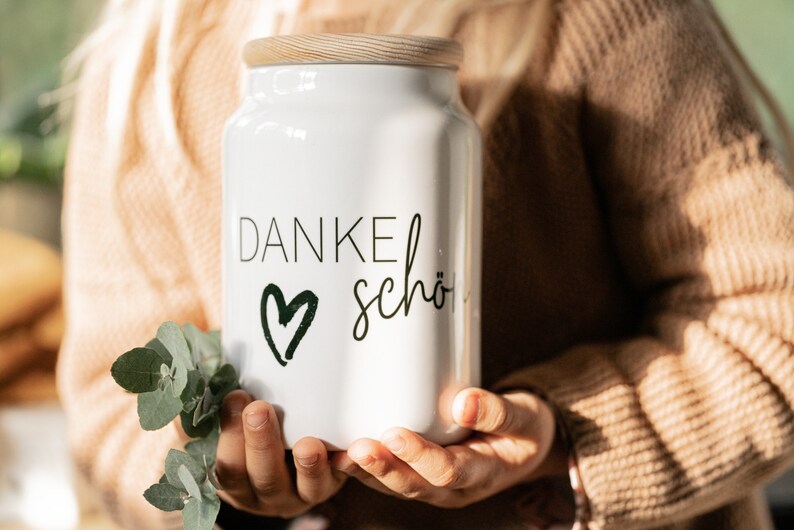 Keksdose Keramikdose Dankeschön 650ml mit - Etsy.de