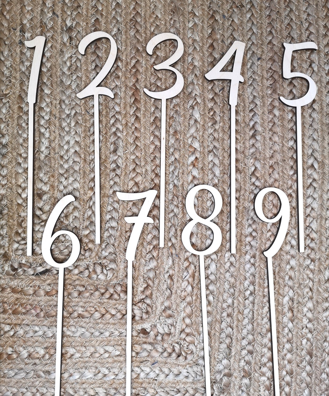 Table Numbers Made of Wood as a Wedding Decoration, Wedding, Wooden ...