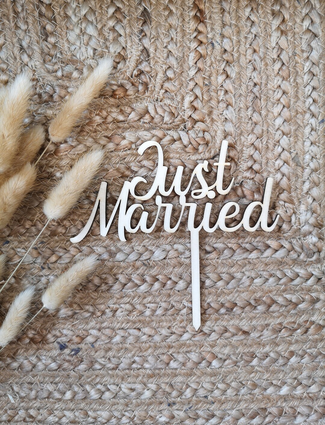 Caketopper Just Married Wedding Wedding Cake Cake Topper - Etsy
