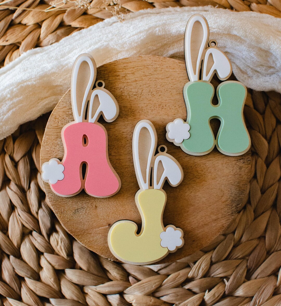 Easter Pendant | Personalized Easter Pendant With Bunny Ears and ...