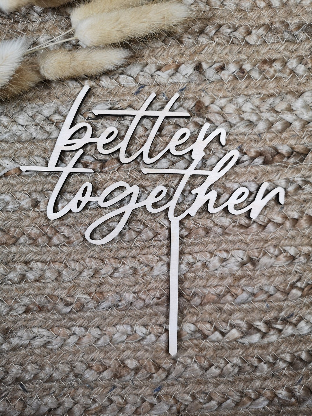 Caketopper better Together, Wedding Decoration, Cake Topper, Naked Cake ...