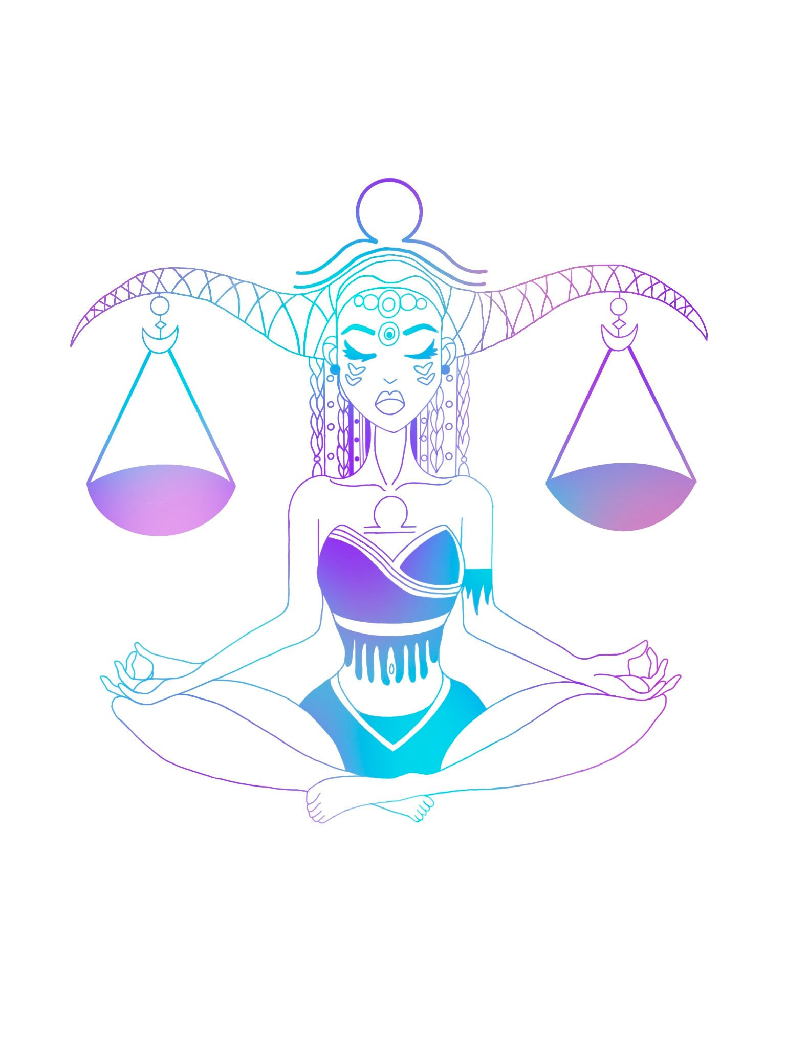 Transparent Libra Goddess Digital Download PGN - Etsy