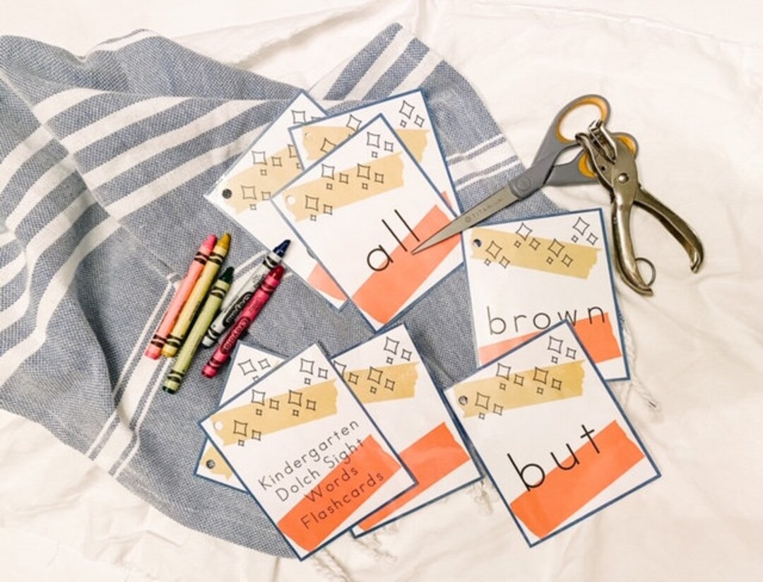 Kindergarten Dolch Sight Words - Etsy