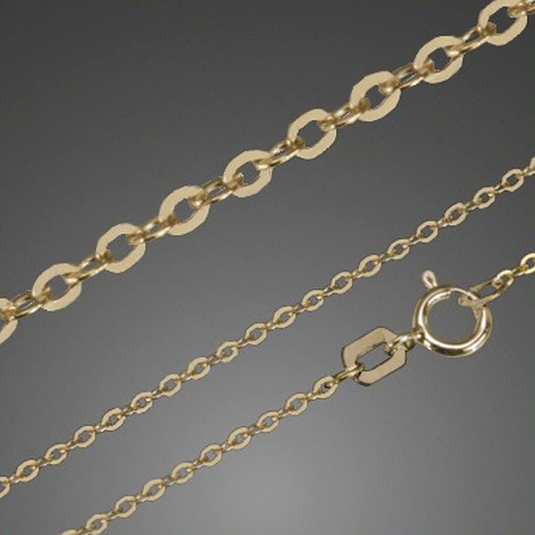 Anchor Chain 333 Gold 8kt. 50 Cm With Spring Ring NEW - Etsy