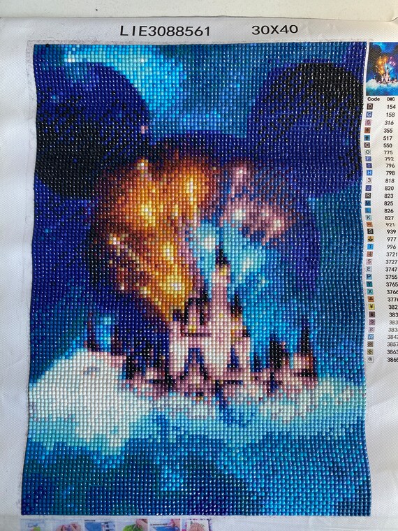 Disney Castle With Fireworks Diamond Art - Etsy