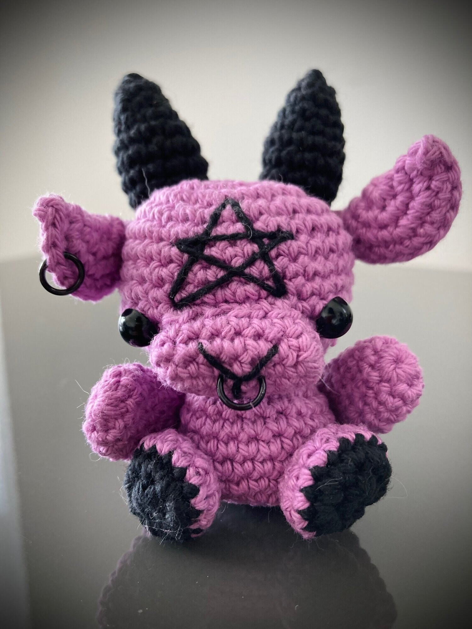 Baby Baphomet and Black Phillip Baphomet Toy Black Phillip - Etsy