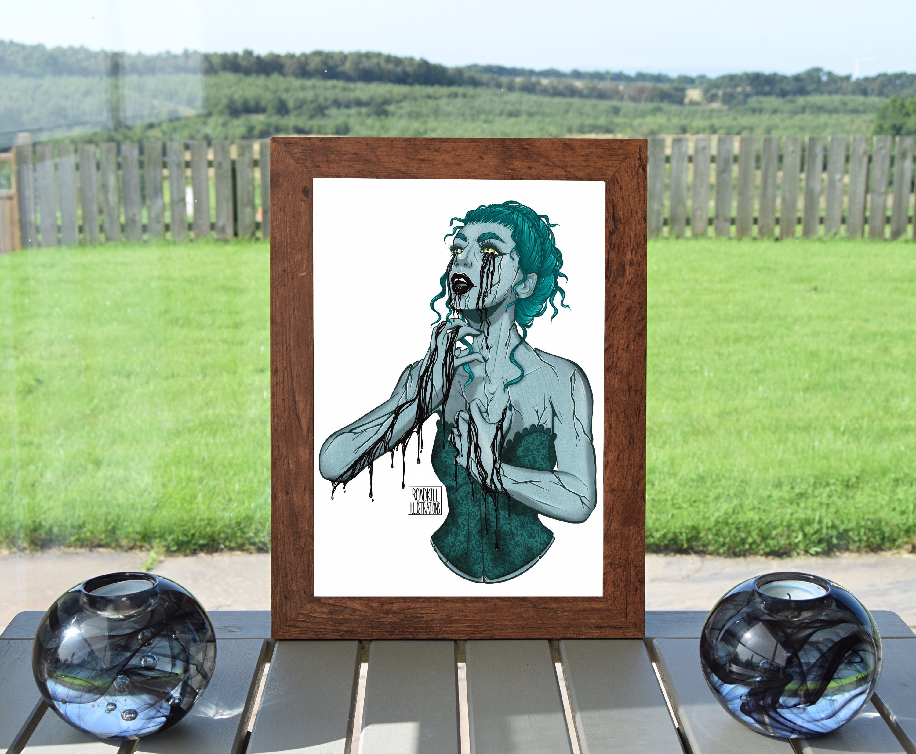 Art Print of a Broken Statue Depression Illustration Broken | Etsy
