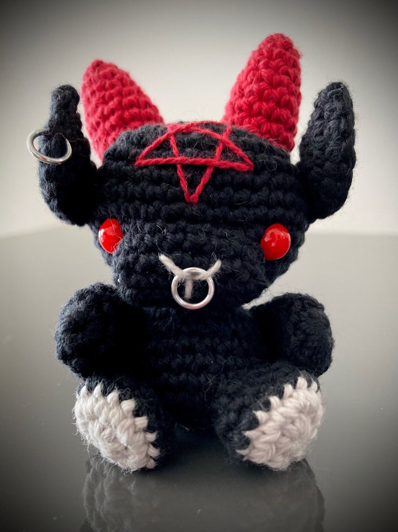 Baby Baphomet and Black Phillip Baphomet Toy Black Phillip - Etsy