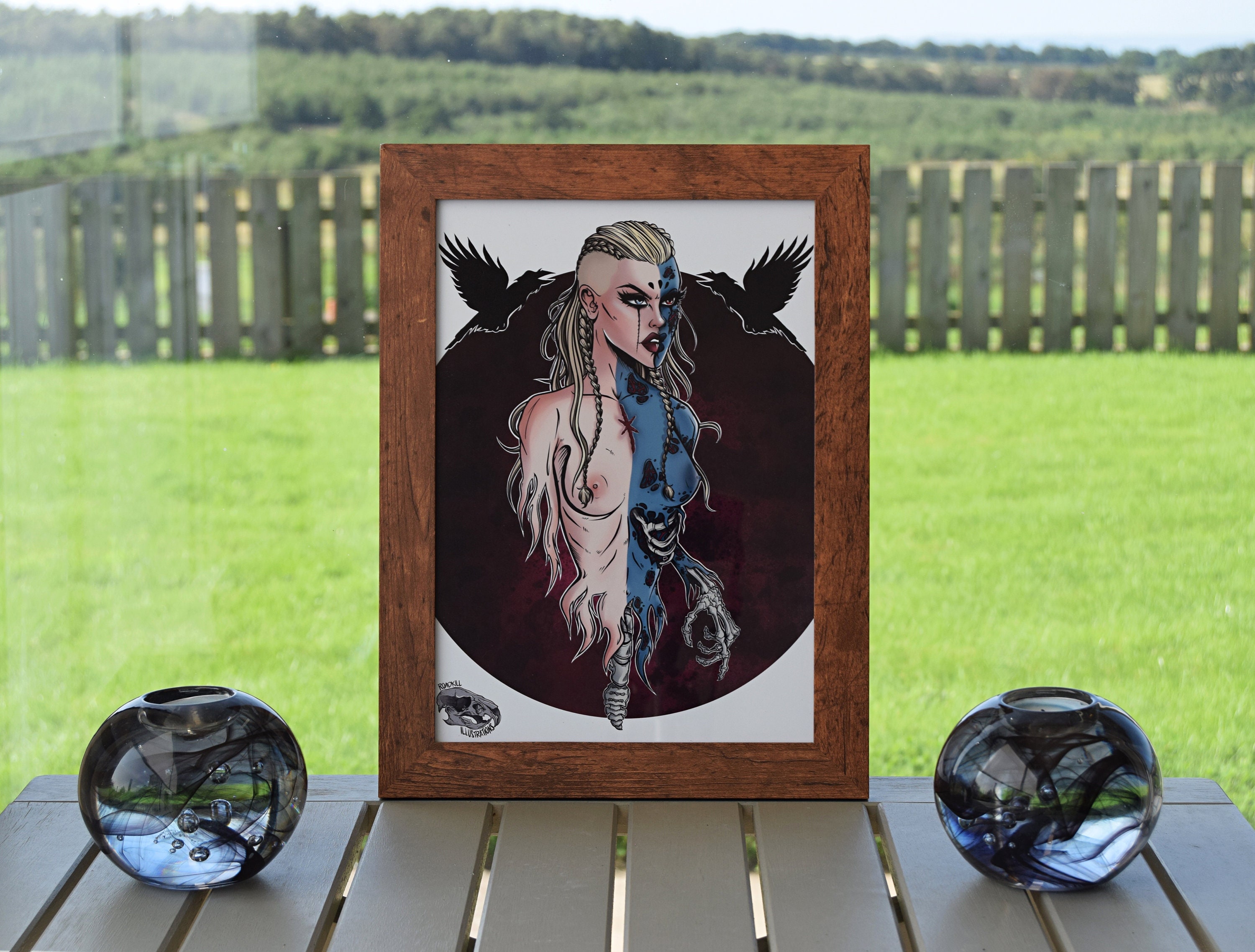 Art Print of Mythological Goddess Hel Nordic myth Norse | Etsy