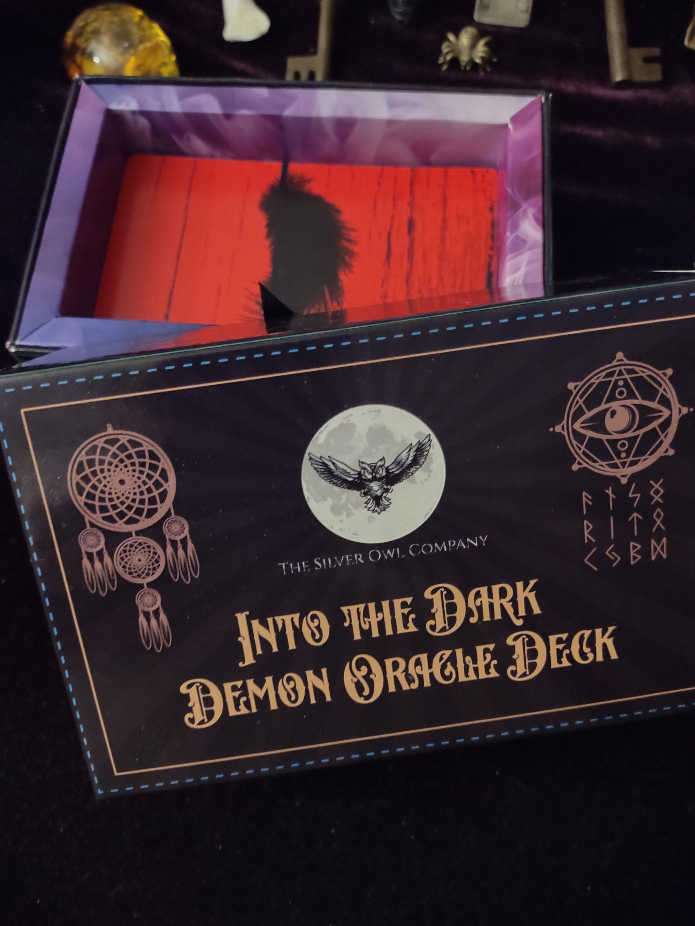 Sturdy Storage Box, Into the Dark, Demon Oracle Deck, Occult Tarot ...