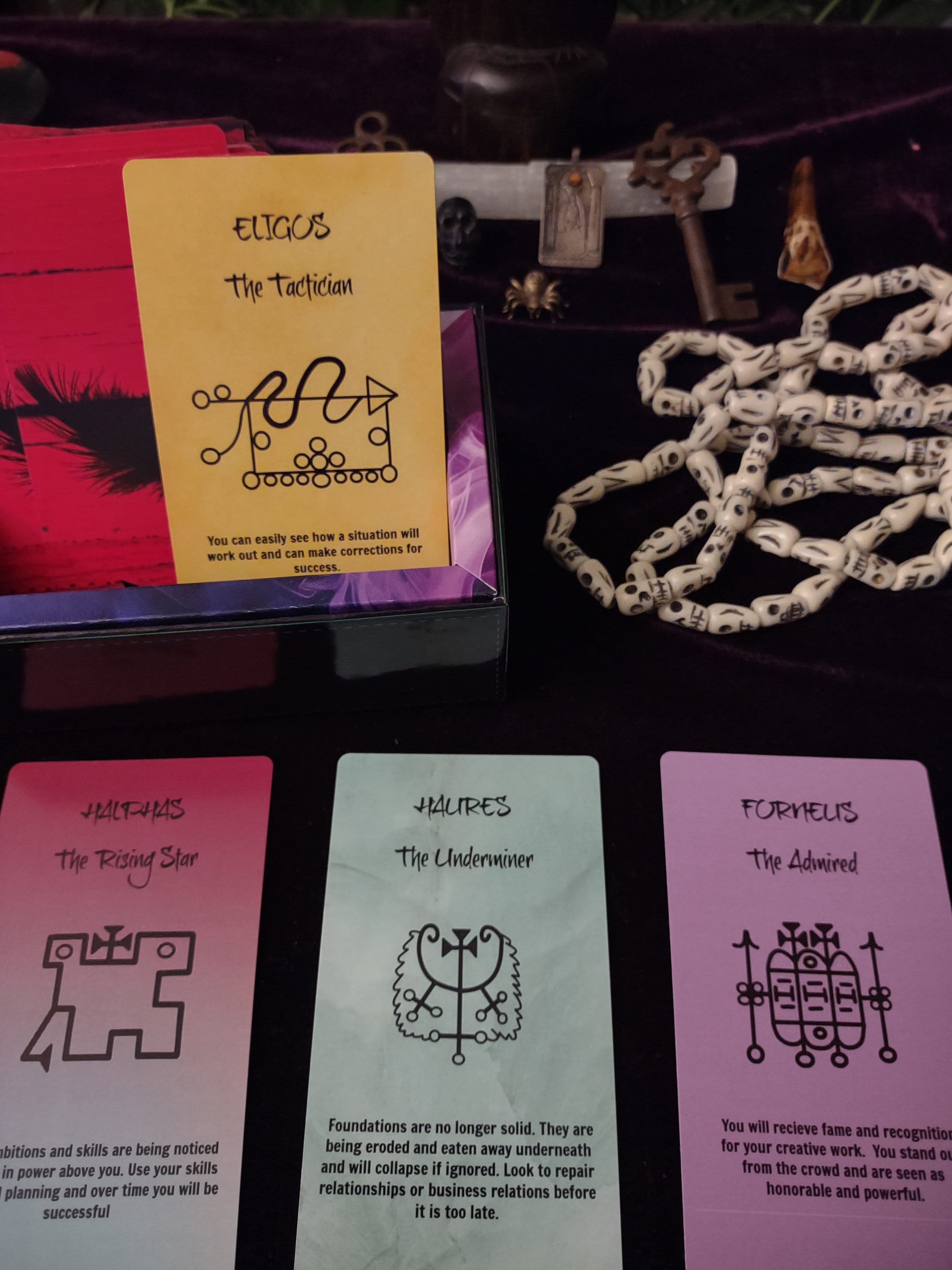 Sturdy Storage Box, Into the Dark, Demon Oracle Deck, Occult Tarot ...