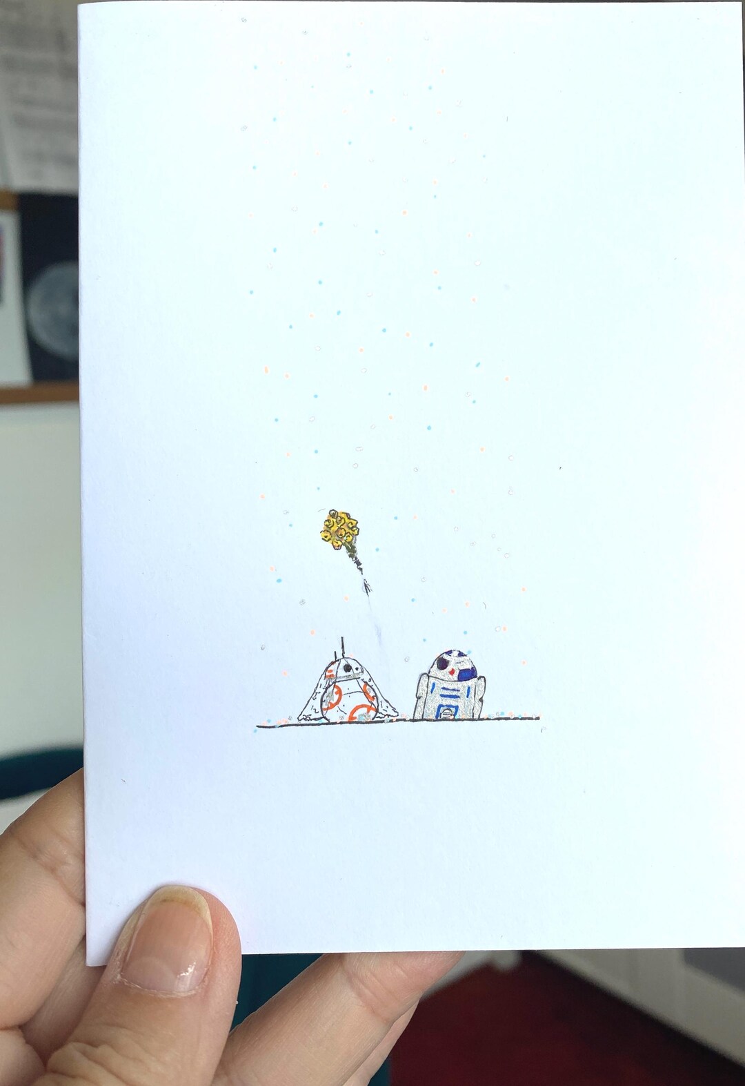 For a Star Wars Wedding... Cute Star Wars R2D2 and BB8 Wedding Card ...