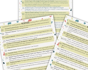 Medical Coding Modifiers Cheat Sheet - Etsy
