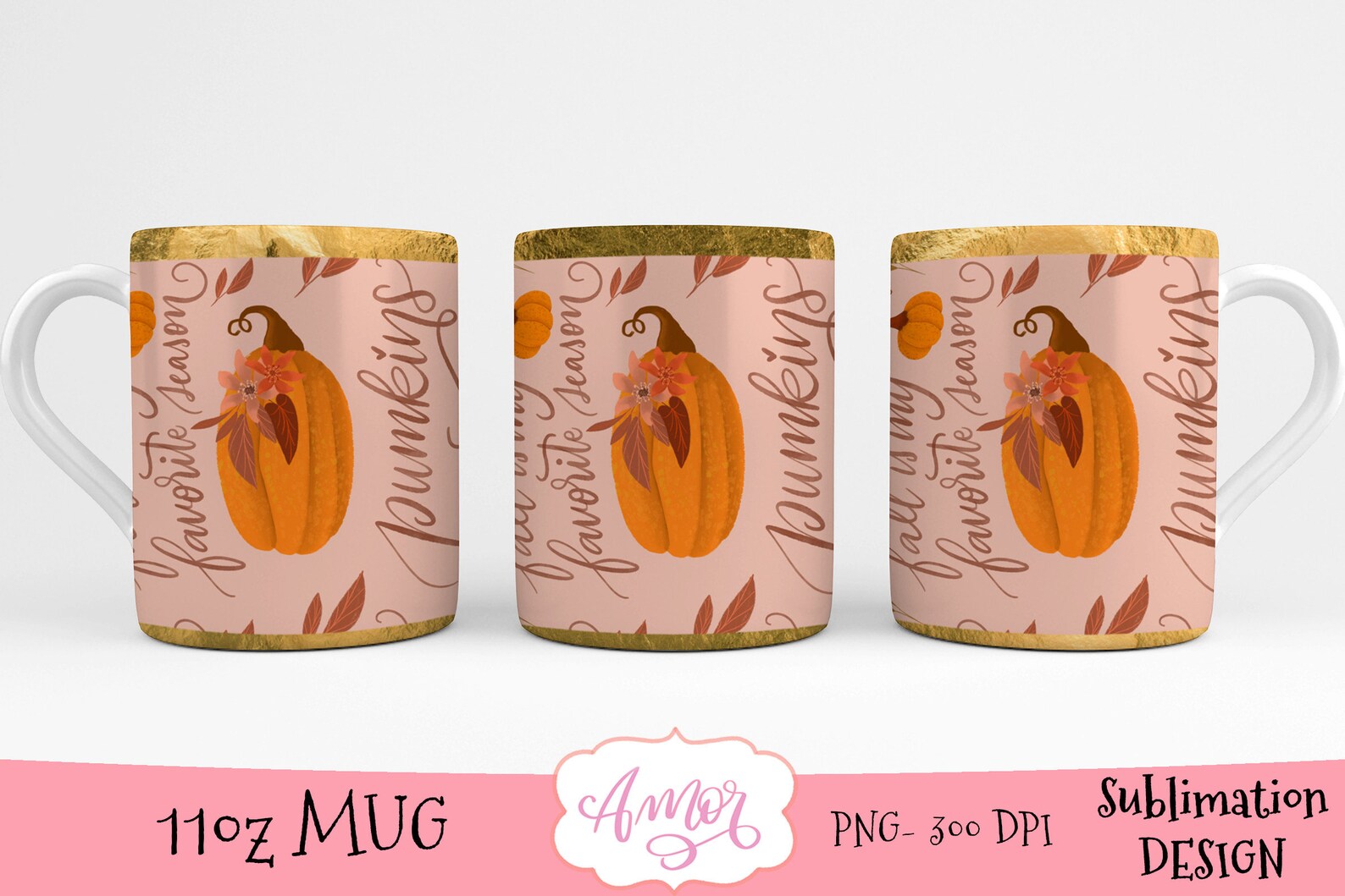 Fall 11oz Mug Sublimation Design Autumn Mug Wraps Png Fall - Etsy