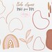 Boho Rainbow Clip Art Bundle Trendy Png Designs for - Etsy