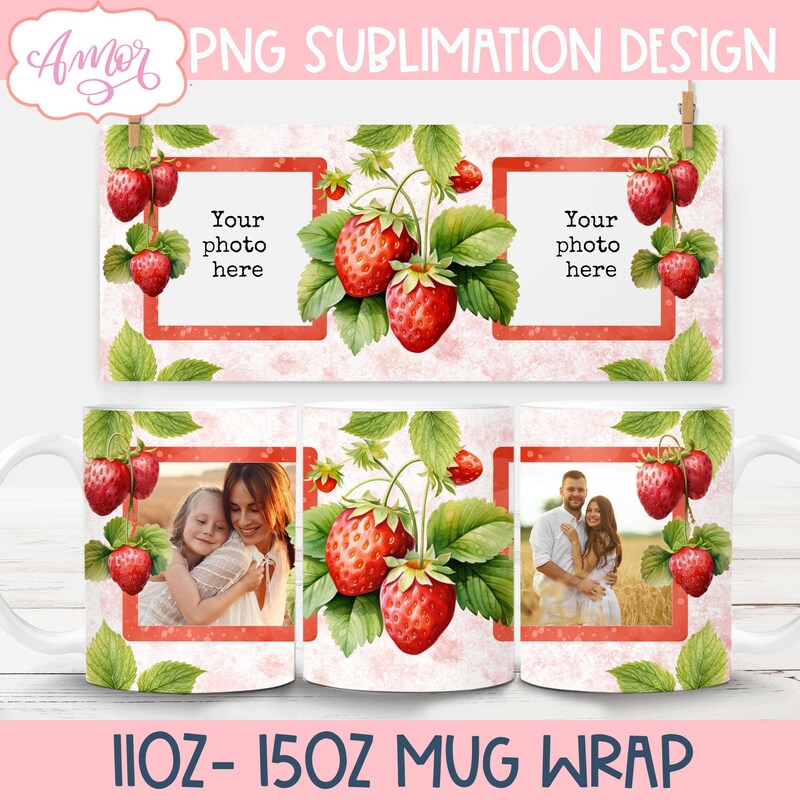 Strawberry Mugs - Etsy