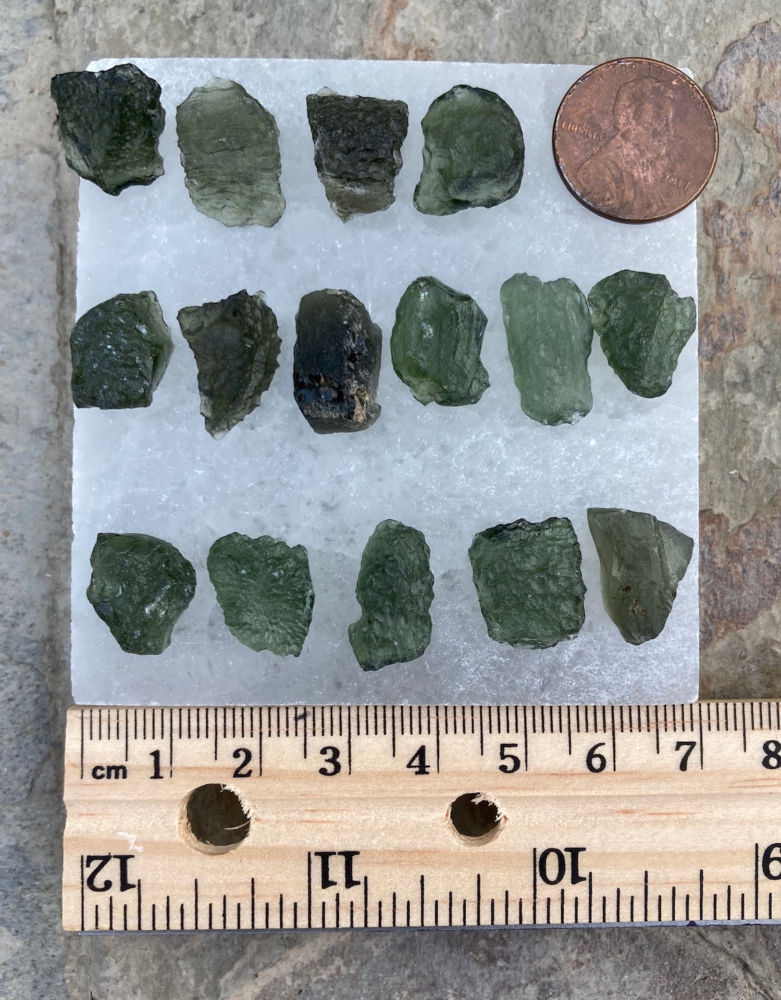 14k Gold Moldavite Necklace - Etsy