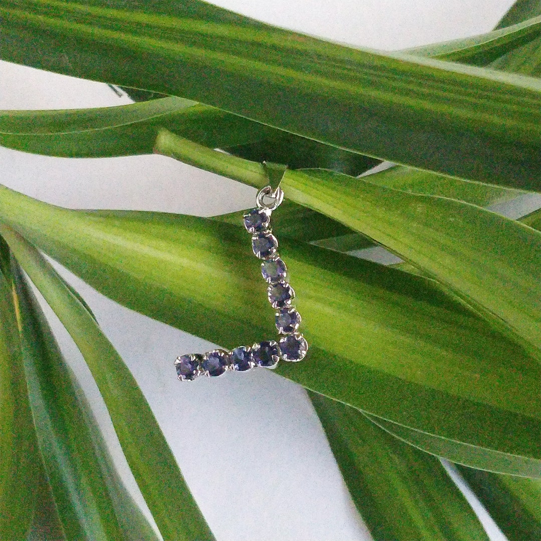 Iolite Pendant, Sterling Silver Pendant, Fashion Pendant Necklace ...