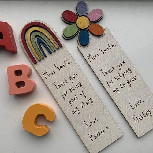 Teacher Gift Bookmark Teacher Appreciation Thank You for - Etsy