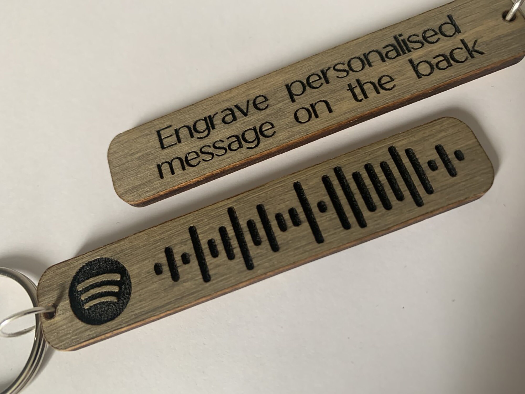 Spotify Code Keyring Wooden Keyring with Custom Spotify Code | Etsy