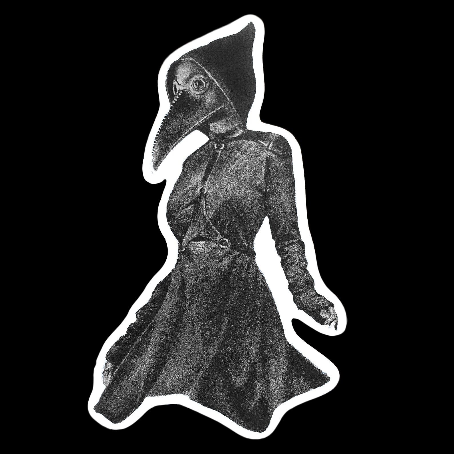 Plague Doctor Vinyl Sticker - Etsy UK