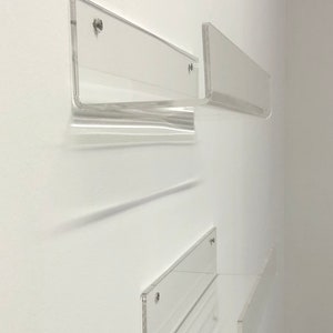 Clear Acrylic Wall Shelves Pack of 2 - Etsy