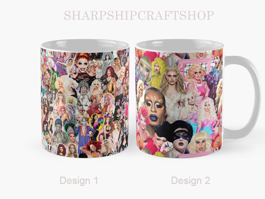 Rupaul Drag Race Collage 11 Oz & 15 Oz Mugs, Rupaul Coffee Mugs, Drag ...