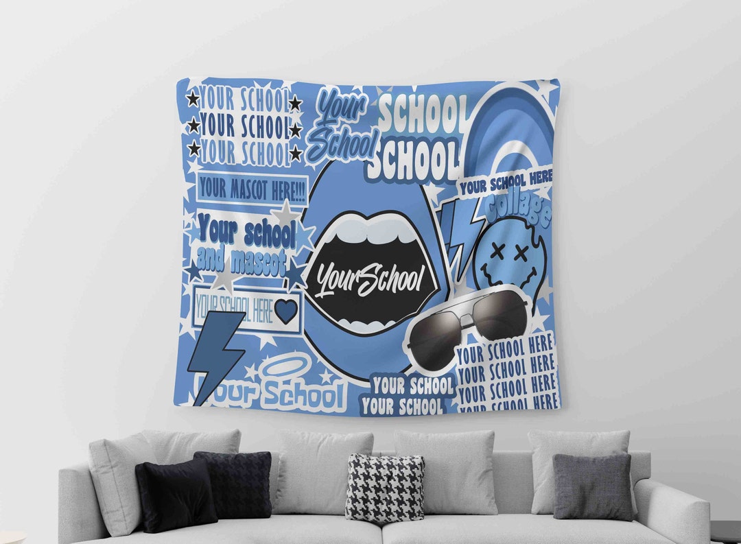 Custom All University Wall Tapestry, College Tapestry, Tennessee Flag ...