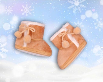 Faux Fur Baby Booties - Etsy