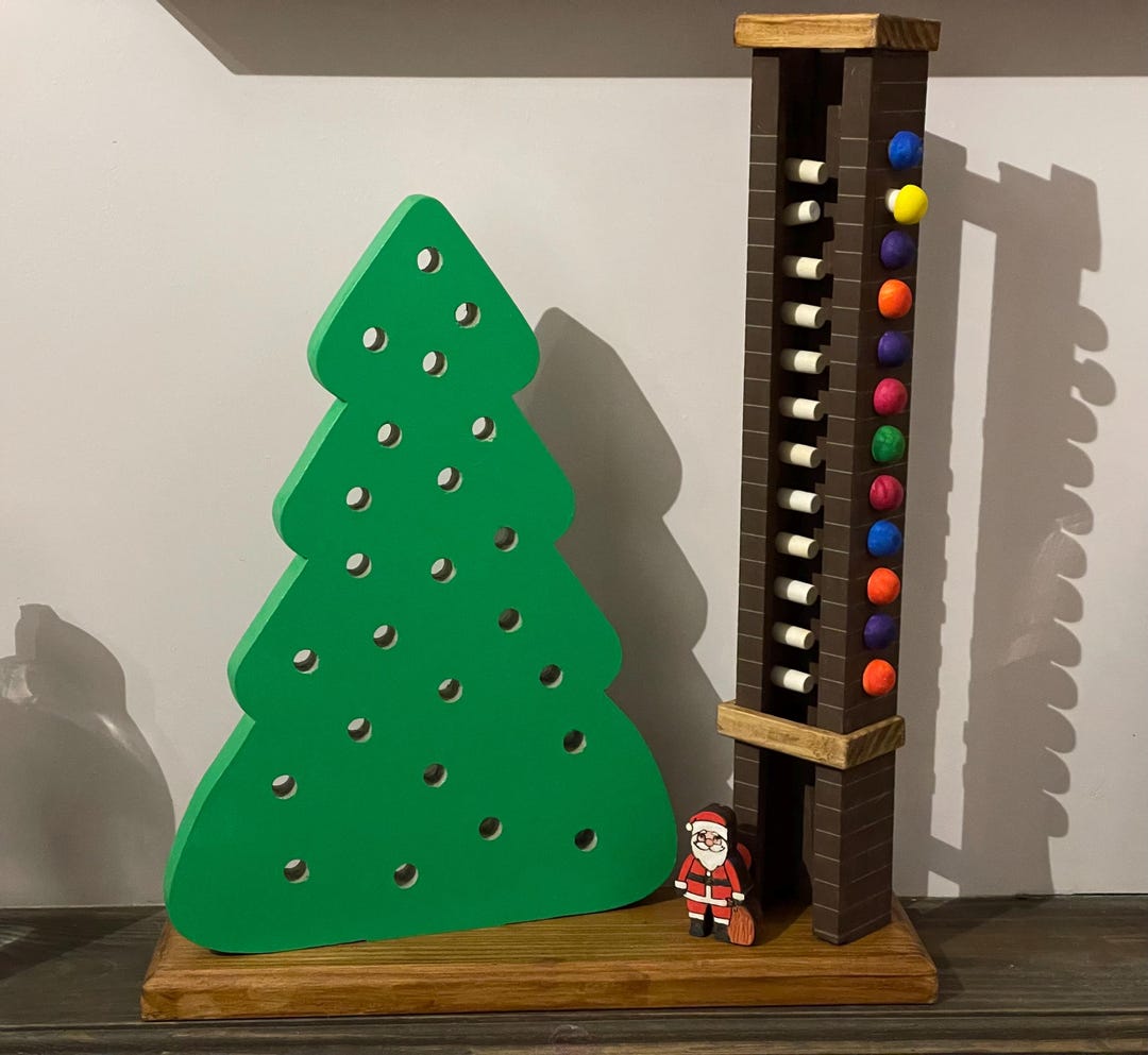 Christmas Tree Chimney Advent Calendar: Reusable Countdown to Santa - Etsy