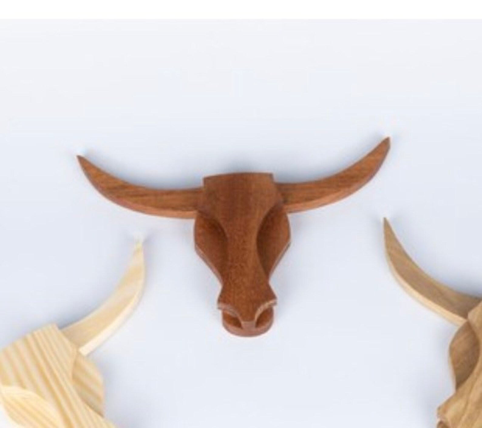Wooden Bull Heads - Etsy