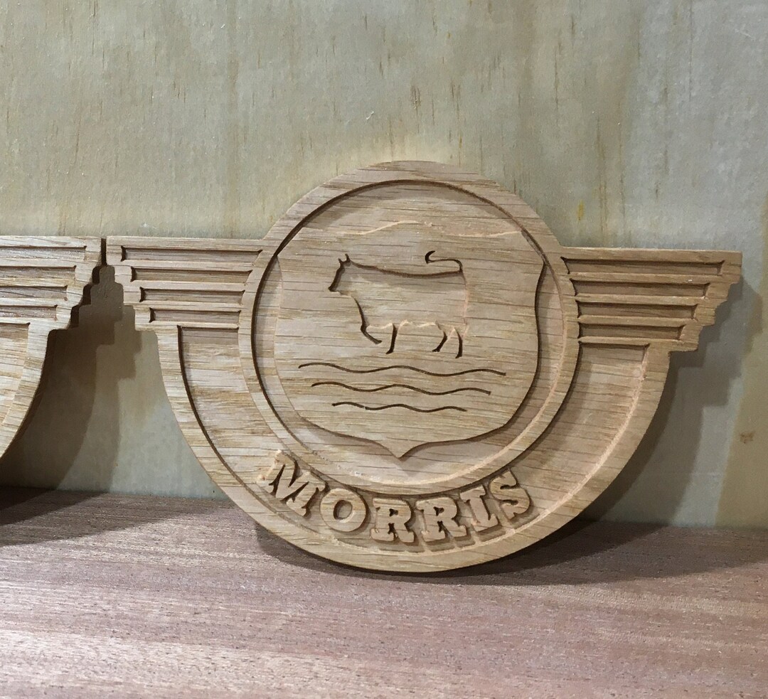 Solid Wood Morris Minor Logo - Etsy