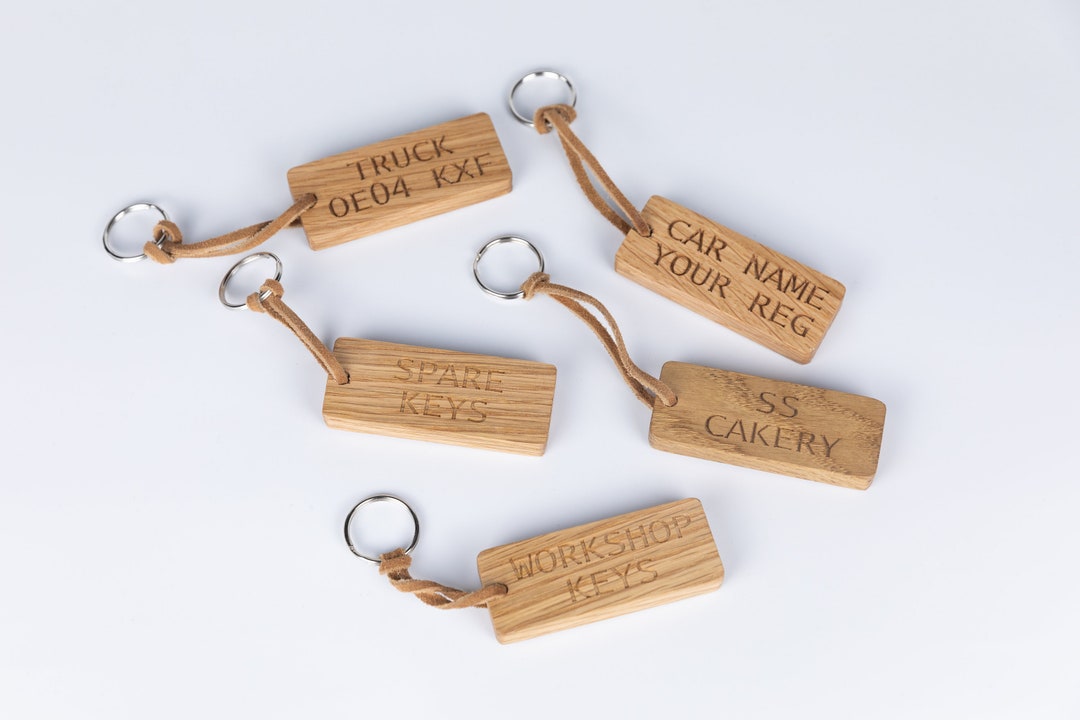 Oak Key Rings - Etsy Österreich